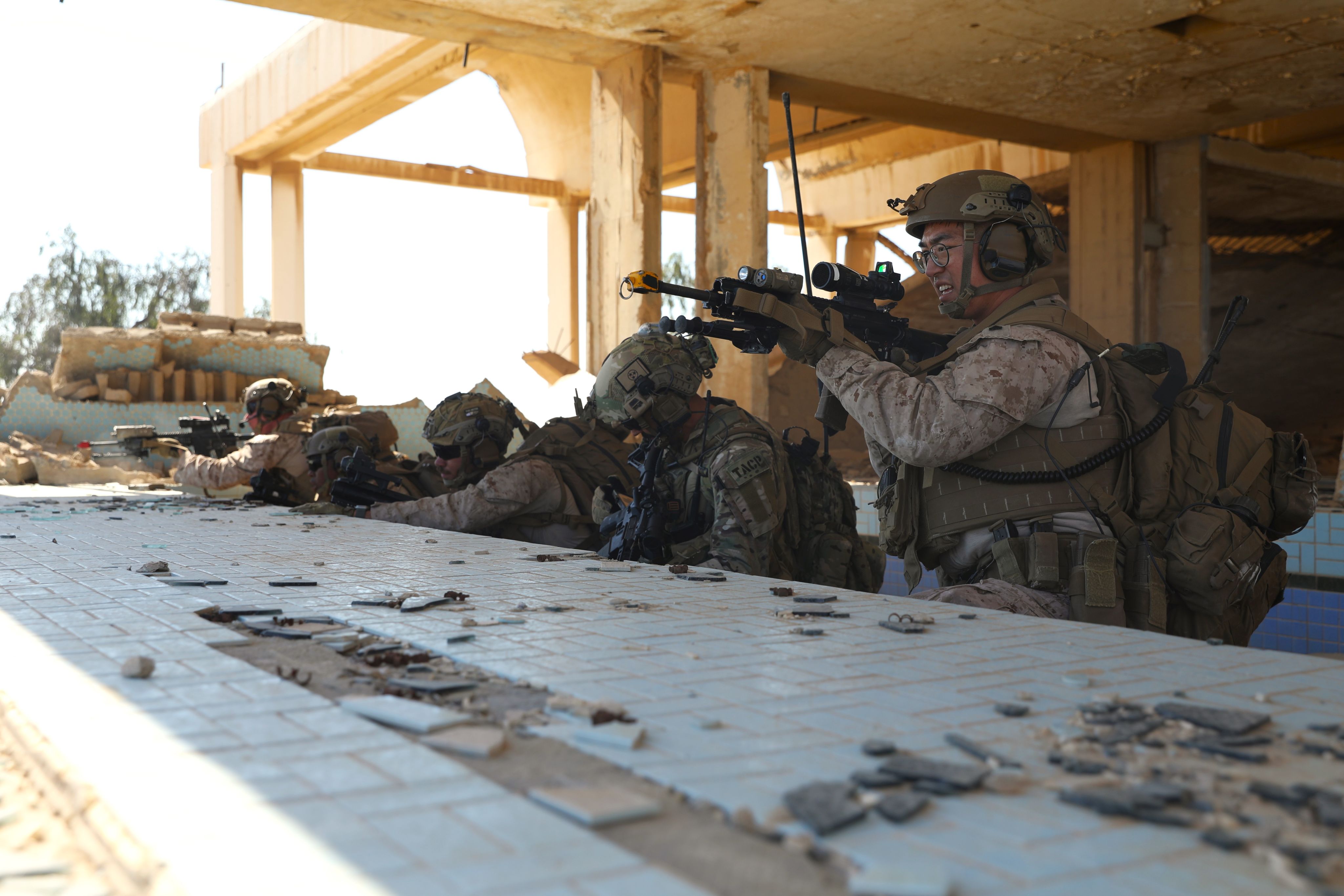 Outpost Emerald Island Exercise Eager Defender on Faylakah Island