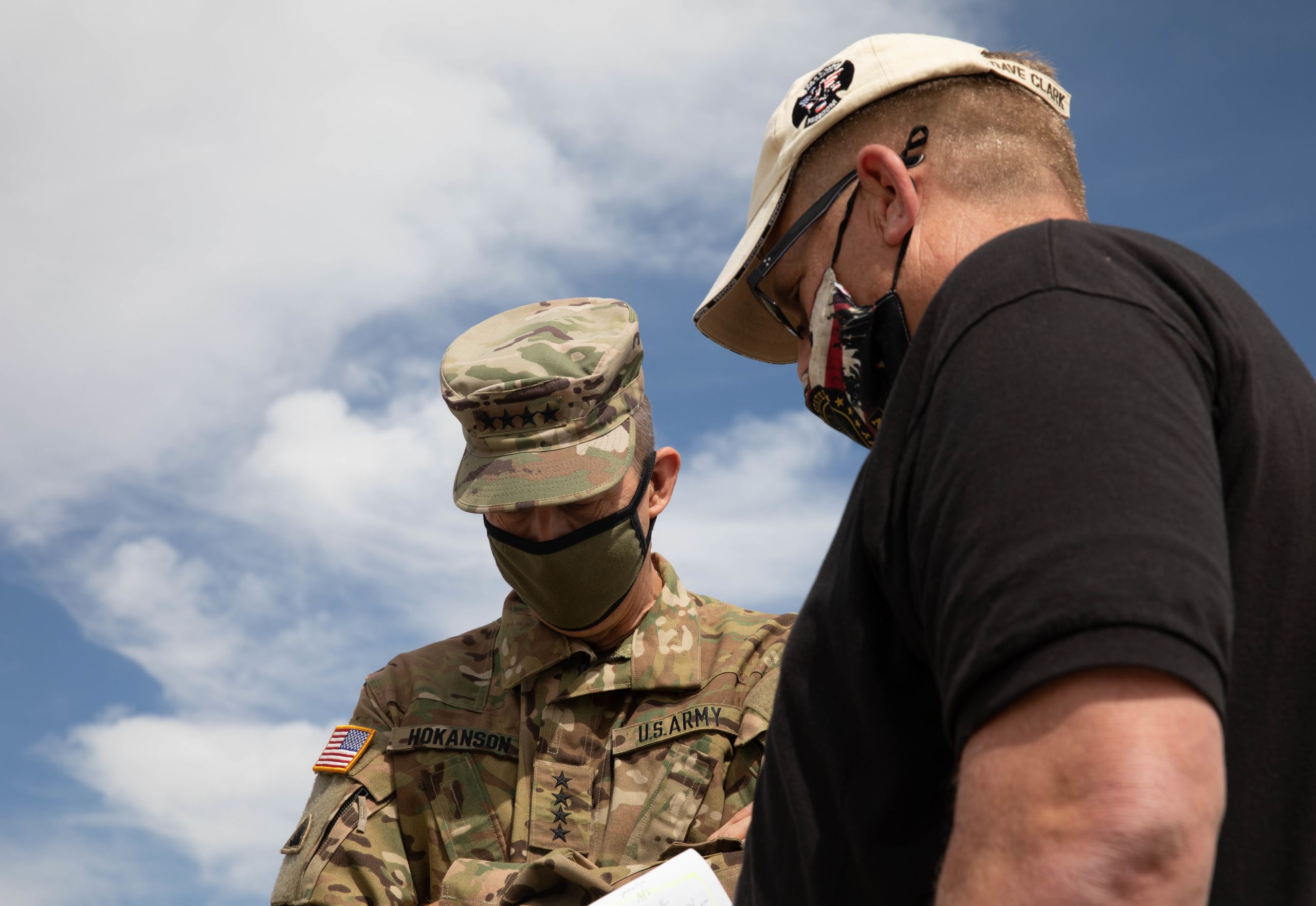 Chief of National Guard Bureau Gen. Daniel R. Hokanson visits with Cal ...