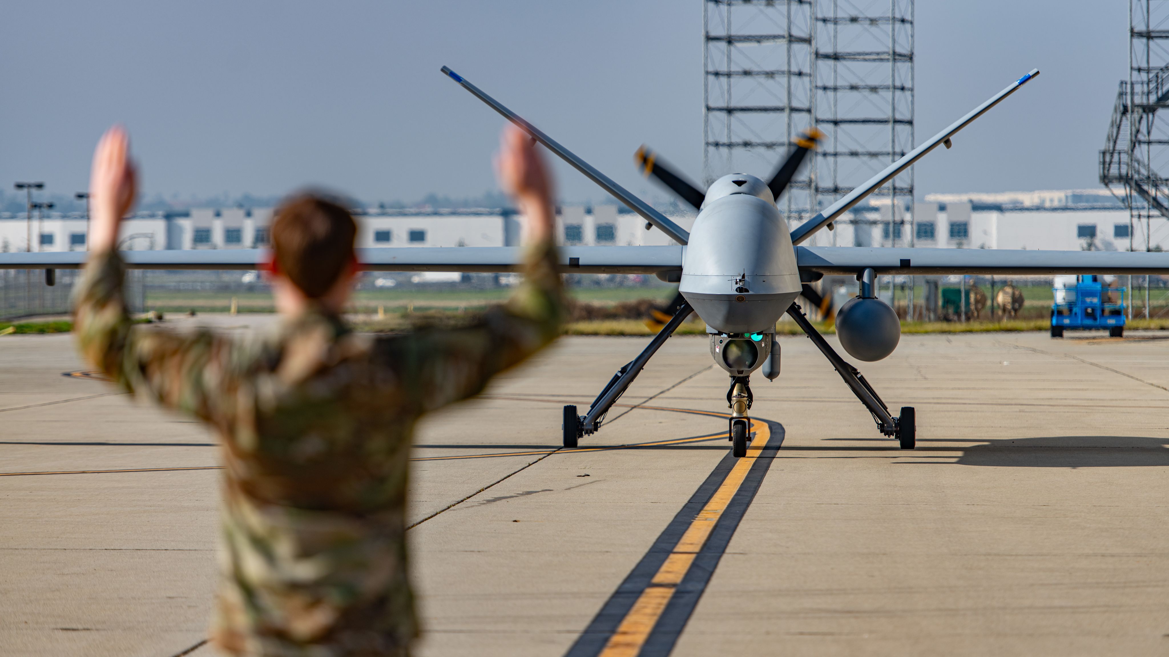 MQ-9 Reaper lands at Shaw Air Force Base in historic first